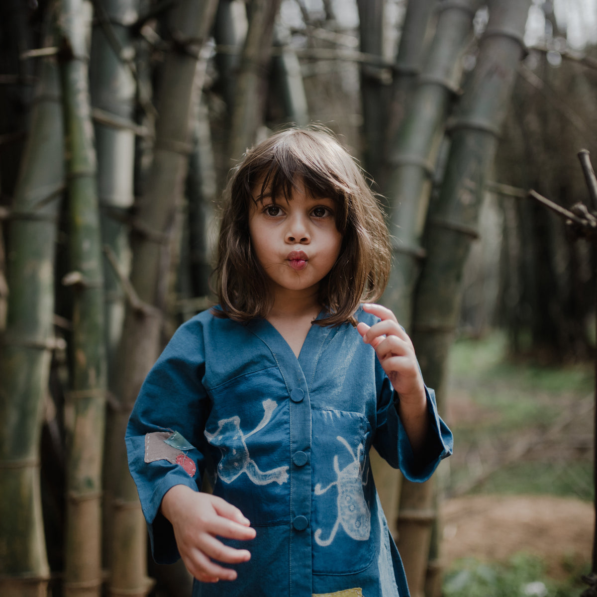 Indigo Katano Shirt — Muuyee